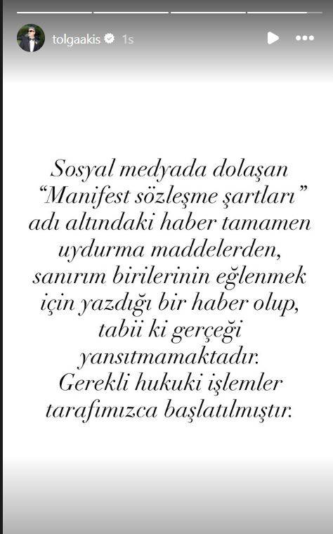 Tolga Akış’tan Manifest Sözleşmesi iddialarına sert cevap! Hukuki süreç ...
